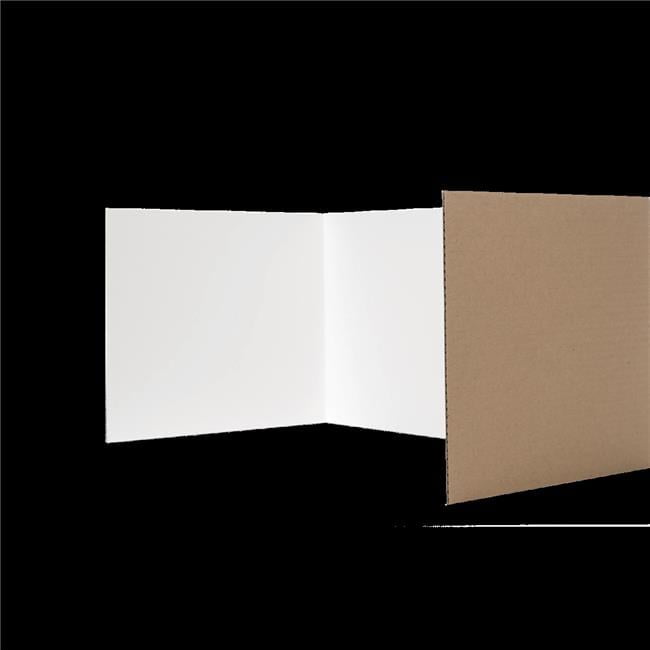 18 x 48 in. White Corrugated Privacy Shield, Pack of 24 - Walmart.com