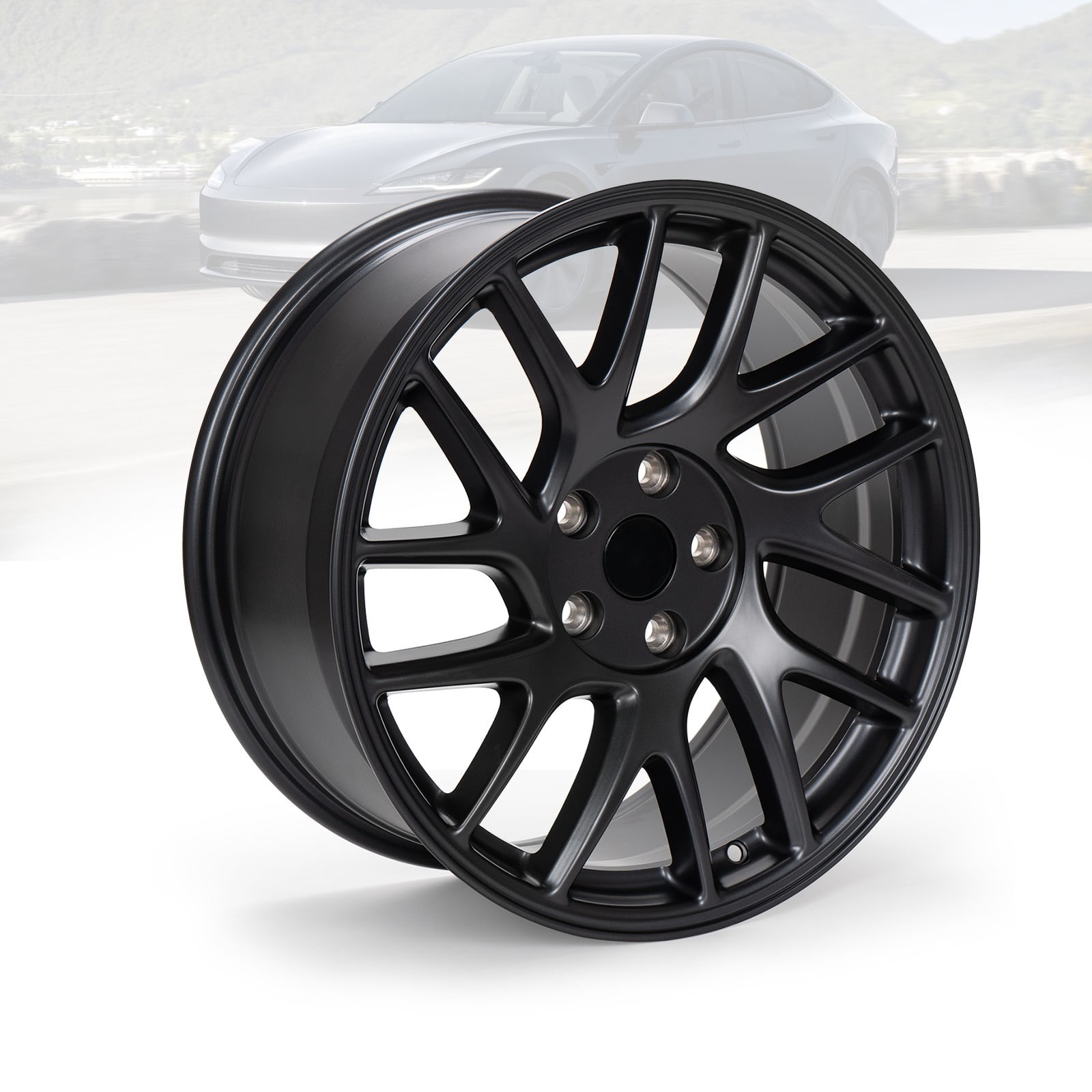 18" x 8.5" Charcoal Alloy Wheel Rim for 2024-2025 Model 3 Replacement ...