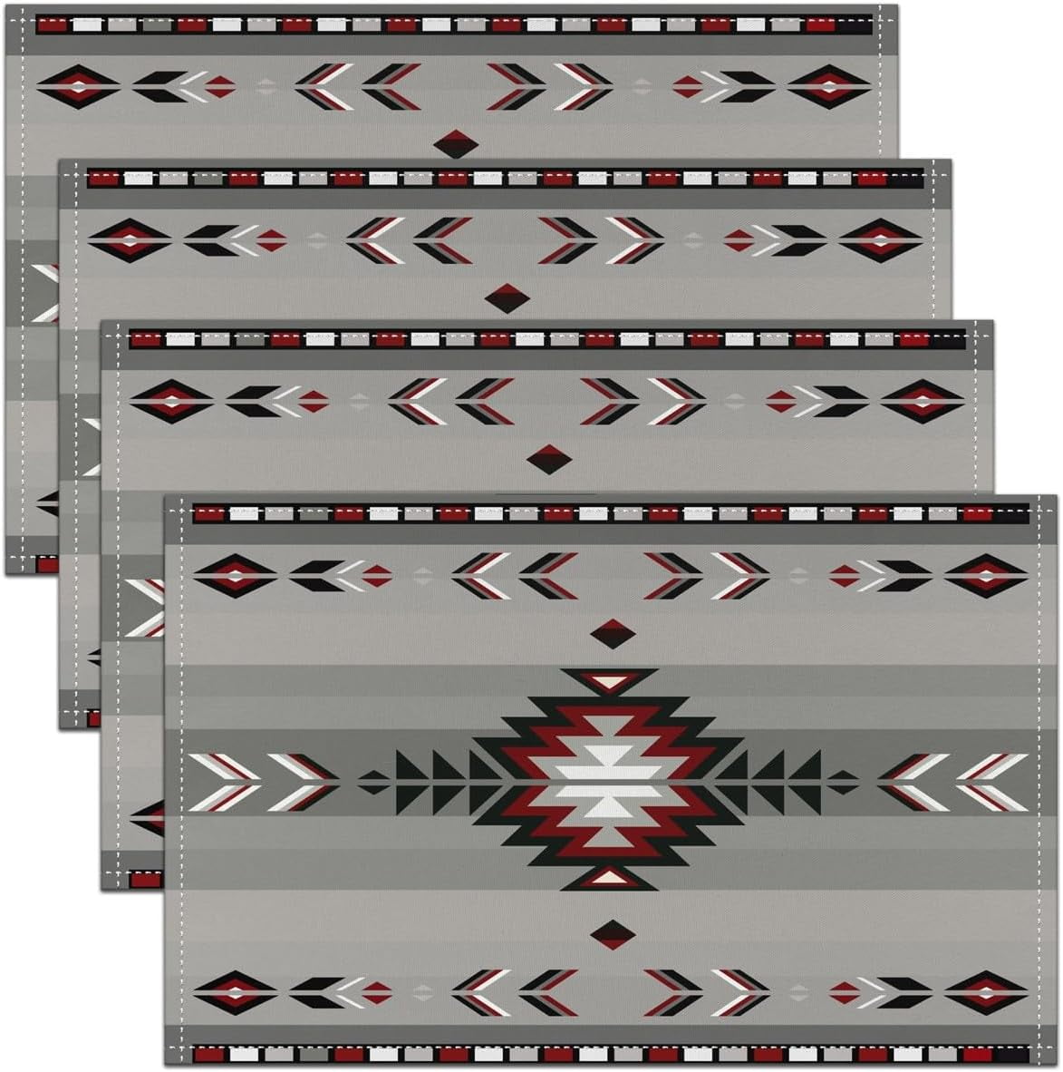 18"x12" Southwest Native Design Placemats Set of 4 Girls Southwestern ...