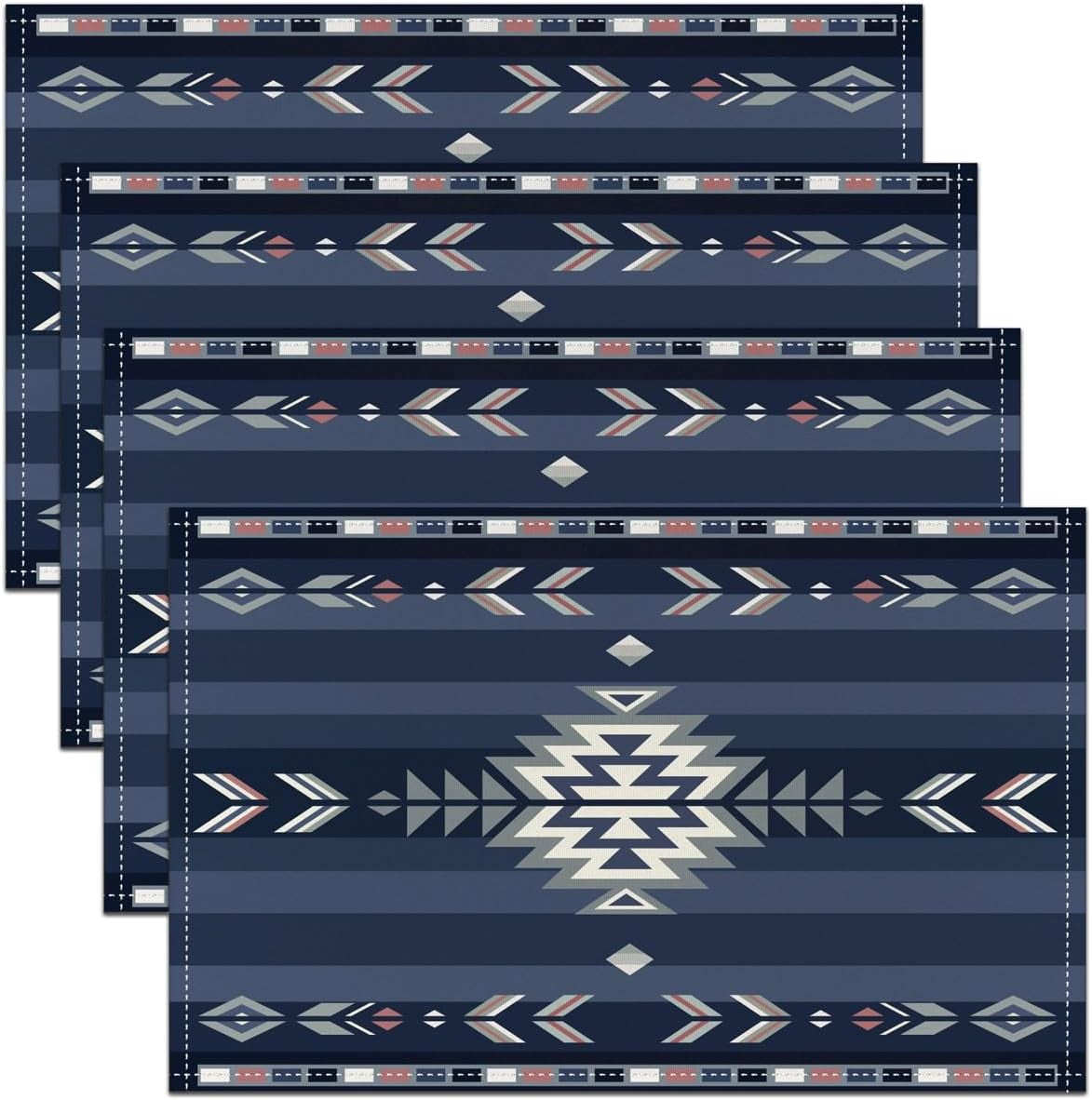 18"x12" Southwest Native Design Placemats Set of 4 Girls Southwestern ...