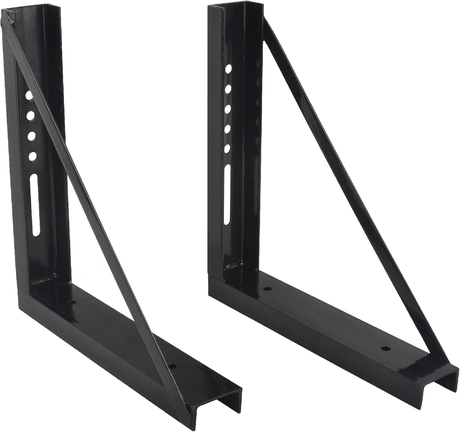 18’’x18’’ Bolted Steel Mounting Brackets for Trailer Tool Box, Set of 2 ...