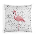 18"x18" Cushion Covers Polka Dot Cute Pink Flamingo Decorative Square ...