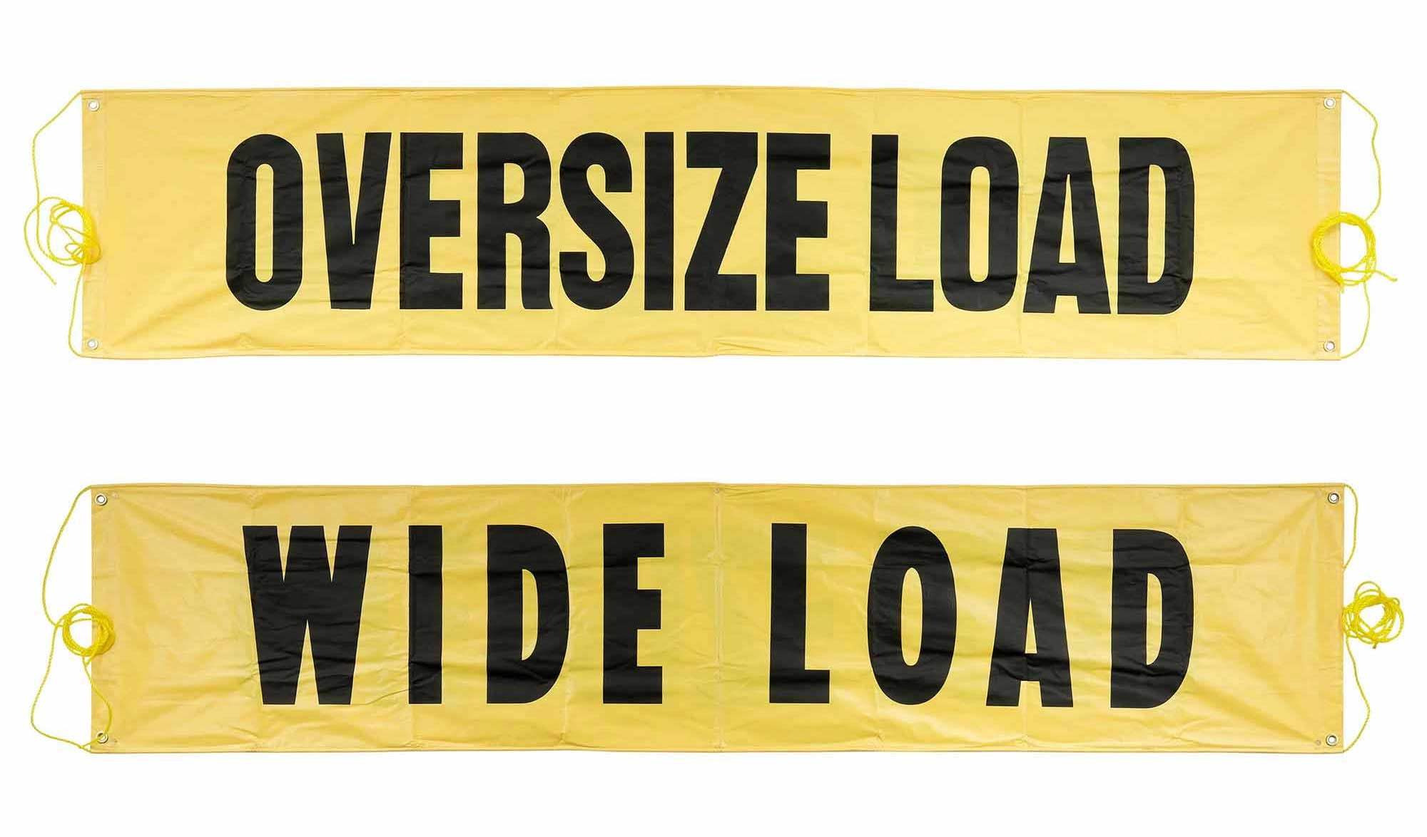 18"x84" Reversible Dual Side Oversize Load Sign for Trucks - Oversize ...