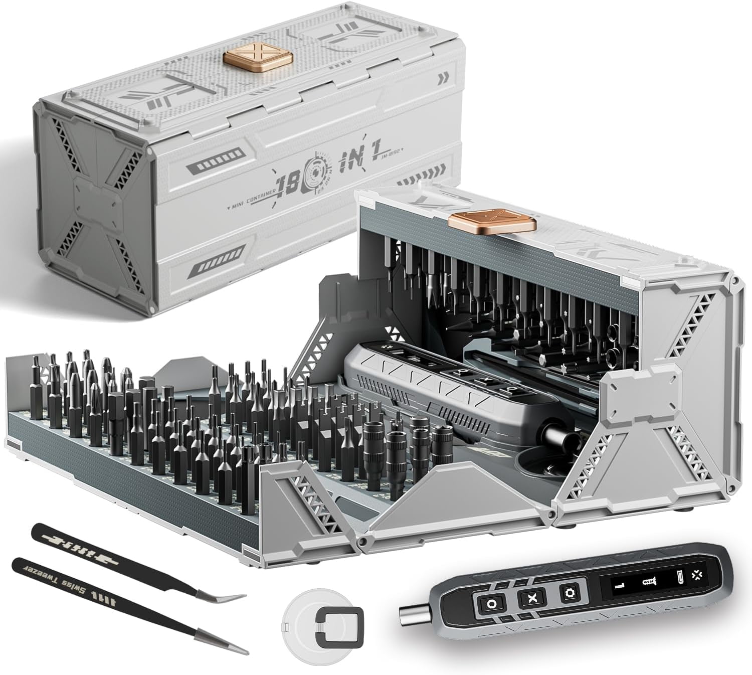 180 in 1 Electric Screwdriver Set, Power Screwdriver, Precision ...