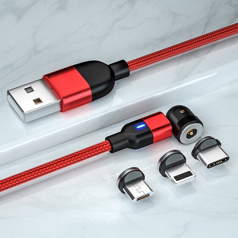 180°+360° Rotate Magnetic Charger Cable Phone Fast Charging Type C ...