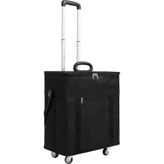 180-Capacity Eyeglass Storage Case - Rolling Trolley w/12 Trays ...