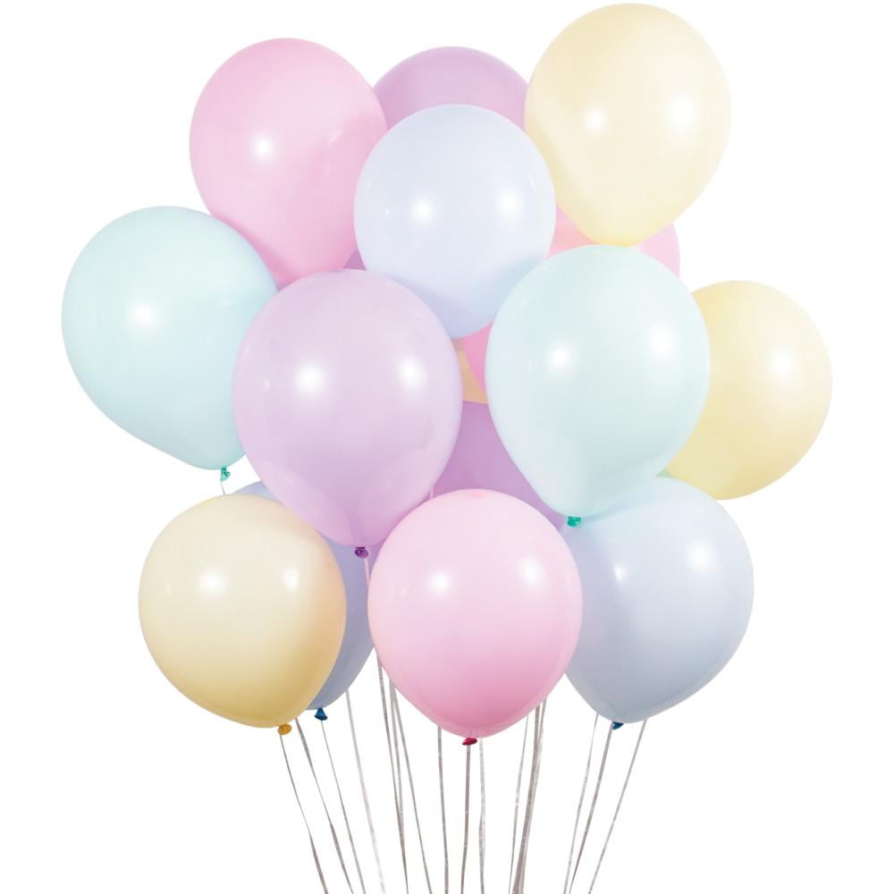 180 Count Bulk Pack Assorted Pastel Balloon Bunch - Walmart.com