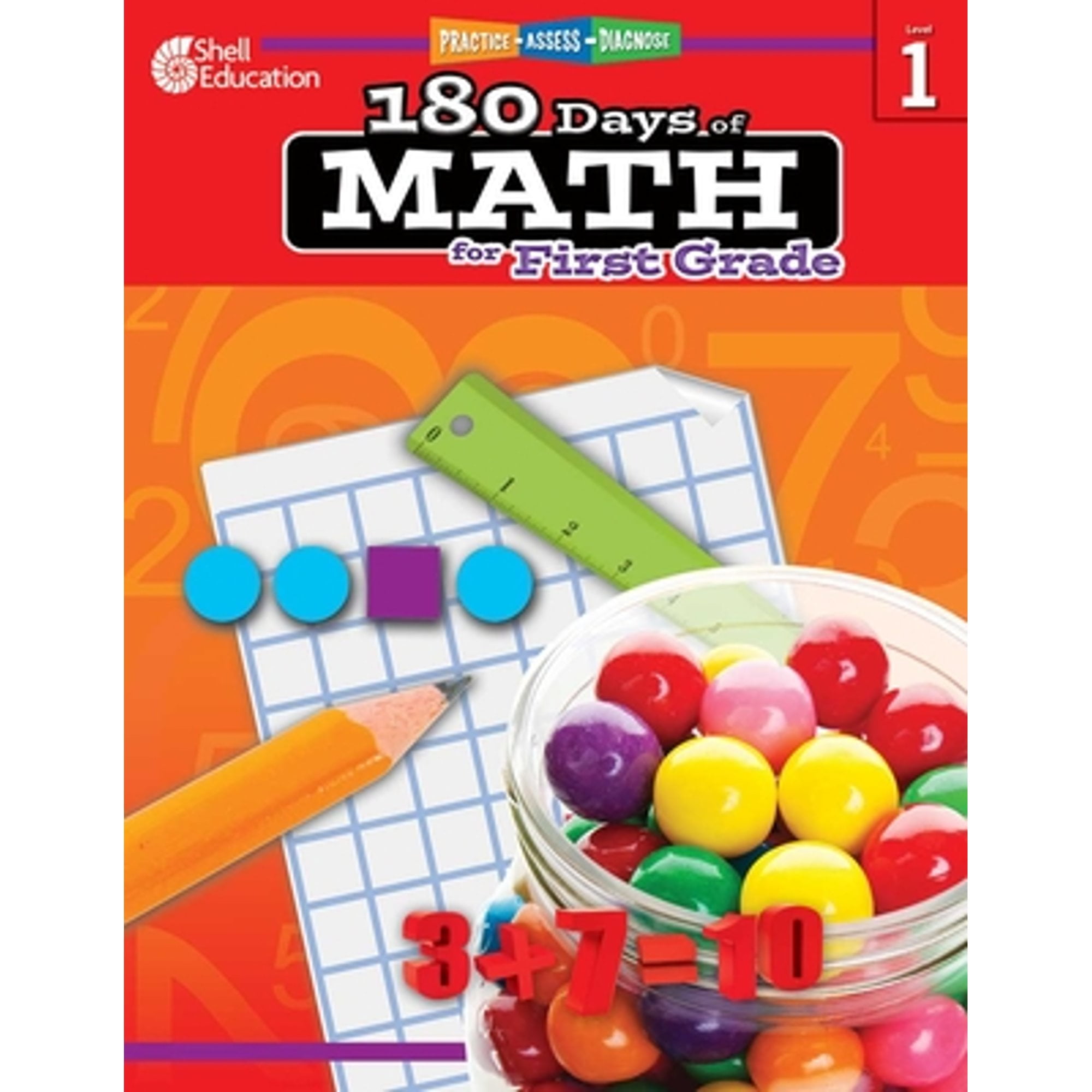Pre-Owned 180 Days(tm) Math for First Grade: Practice, Assess, Diagnose ...