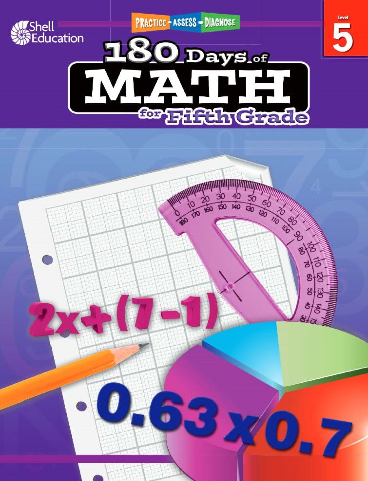 180 Days™: Math for Fifth Grade: Practice, Assess, Diagnose, (Paperback ...