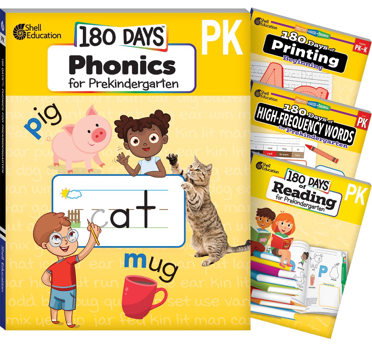 180 Days™: Phonics, High-Frequency Words, Reading, and Printing ...