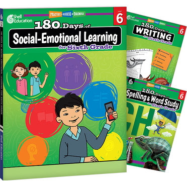 180 Days of Reading for K-6, Set of 7 Assorted Reading Workbooks, One ...