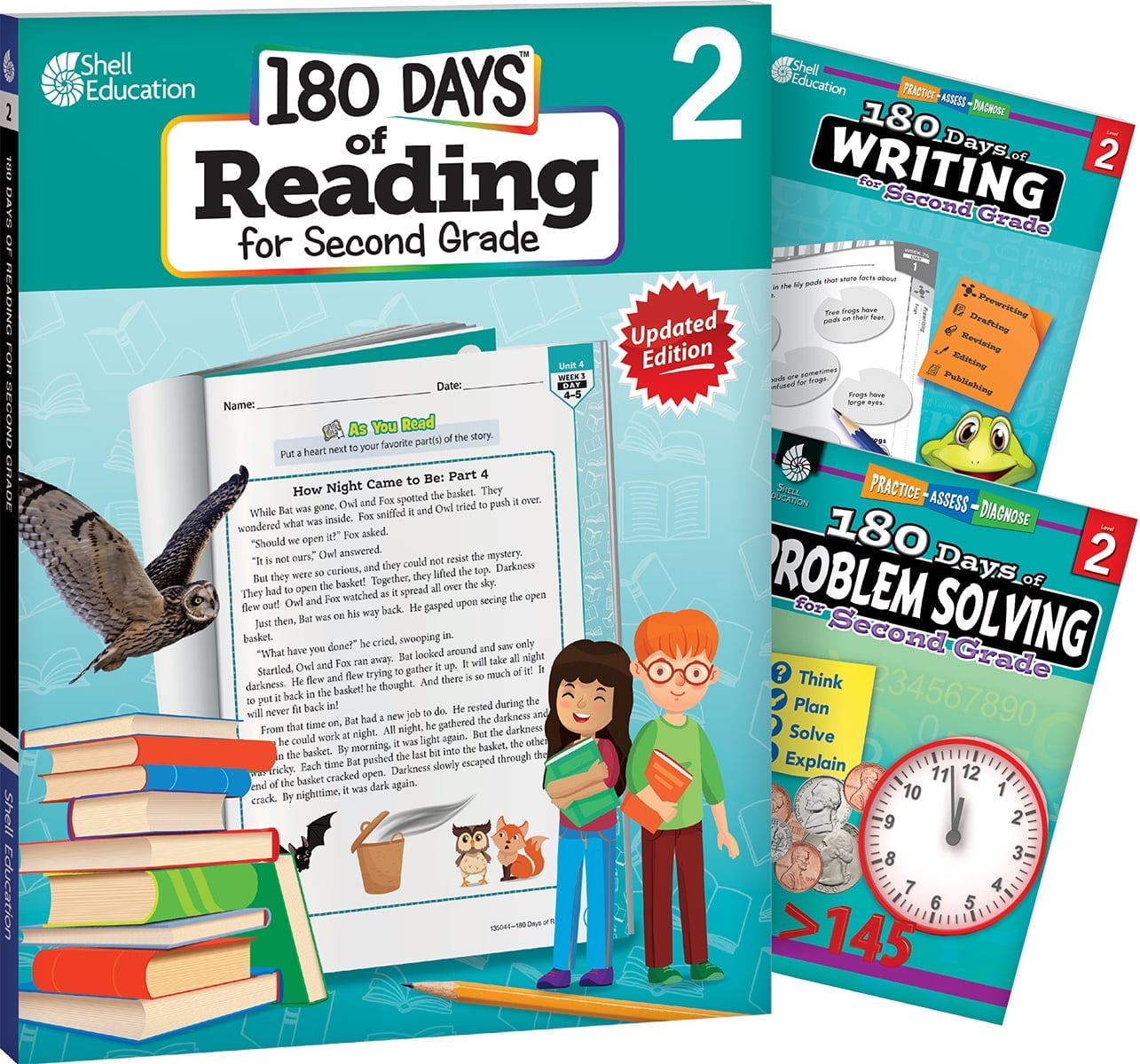 180 Days™: 3 Book Bundle 2nd Grade - Boost Second Grade Skills with 180 ...