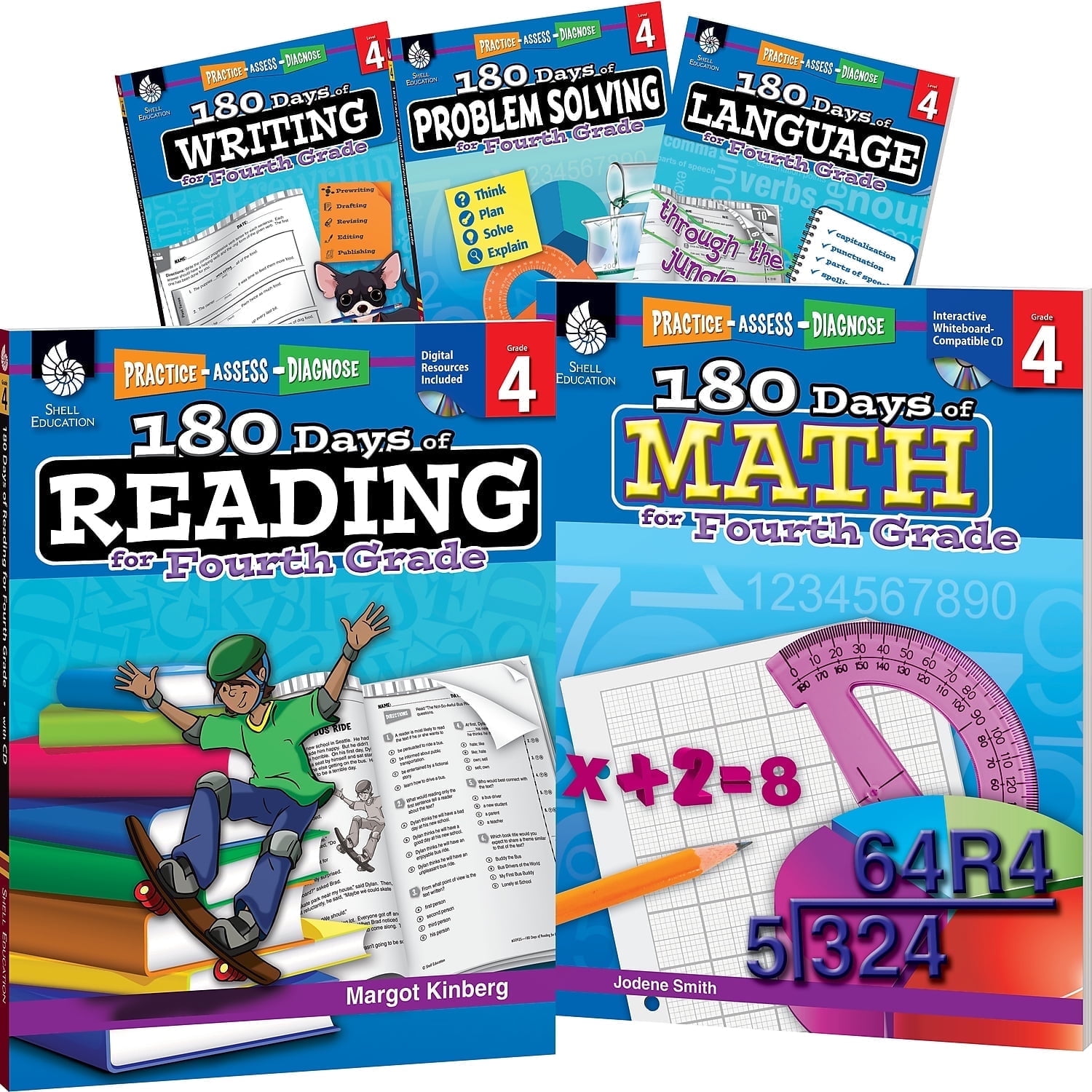 Teacher Created Materials 180 Days of Fourth Grade Practice, Reading ...