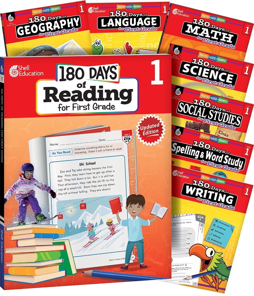 180 Days™: Practice in Reading 2nd Edition, Writing, Spelling, Language ...