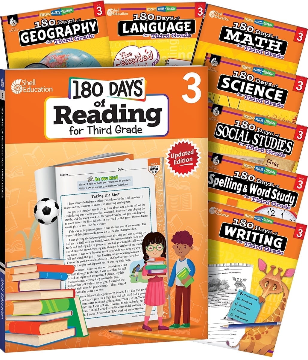 180 Days™: Reading 2nd Edition, Writing, Spelling, Language, Science ...