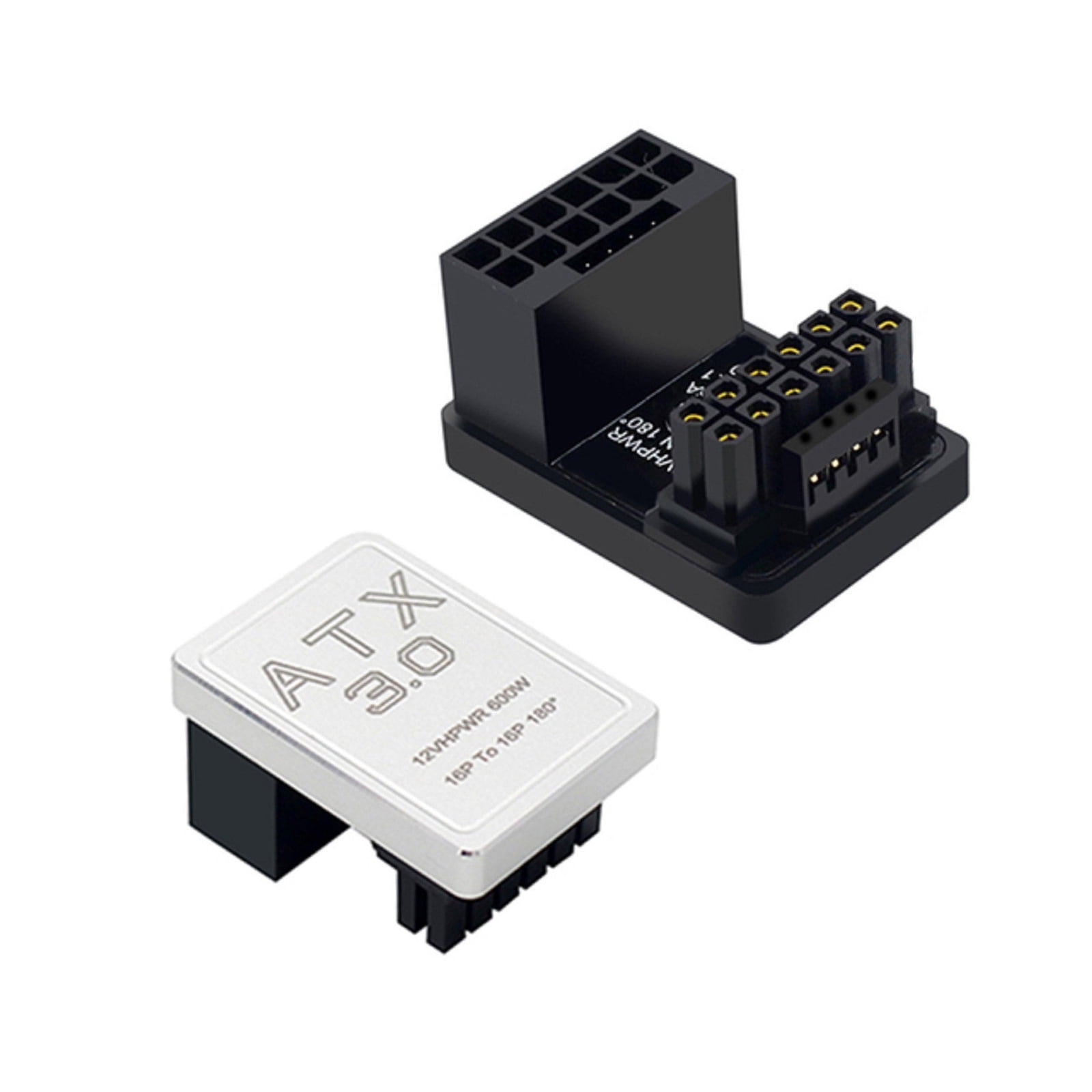 180 Degree Angled Adapter, 16 Pin GPU Power Connector for RTX 3090Ti ...