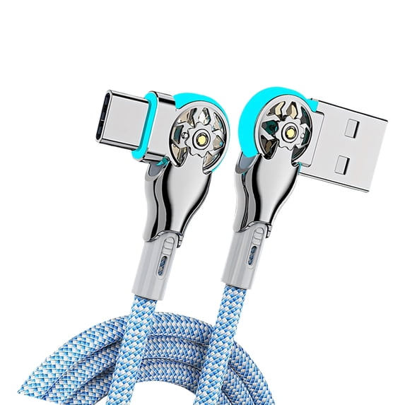 180 Degree Angled Design Charging Wire for Horizontal Screen Gaming and ...