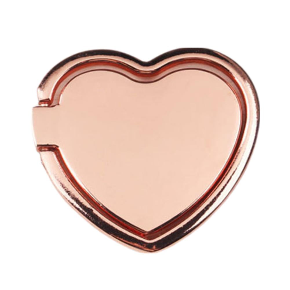 180 Degree Heart Phone Holder Adhesive Handset Bracket Finger Rings ...