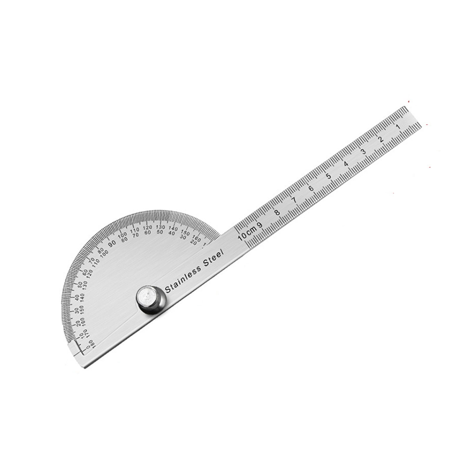 180 Degree Protractor Metal Angle Finder Goniometer Stainless Steel ...