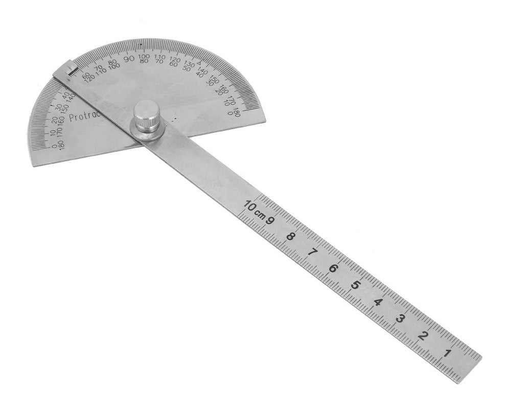 180 Degree Rotary Protractor Angle Finder - Walmart.com
