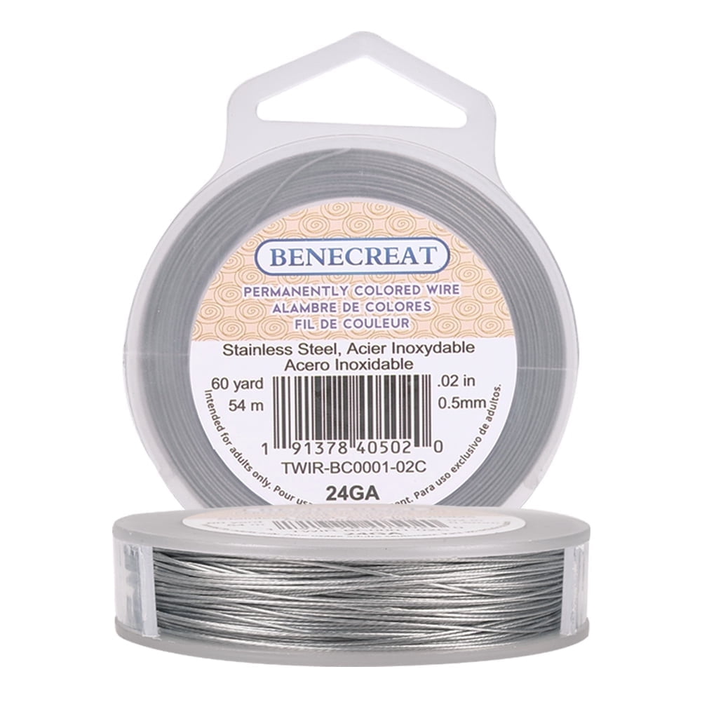 180 Feet 0.5mm 7-Strand Bead String Wire Nylon Coated Stainless Steel ...