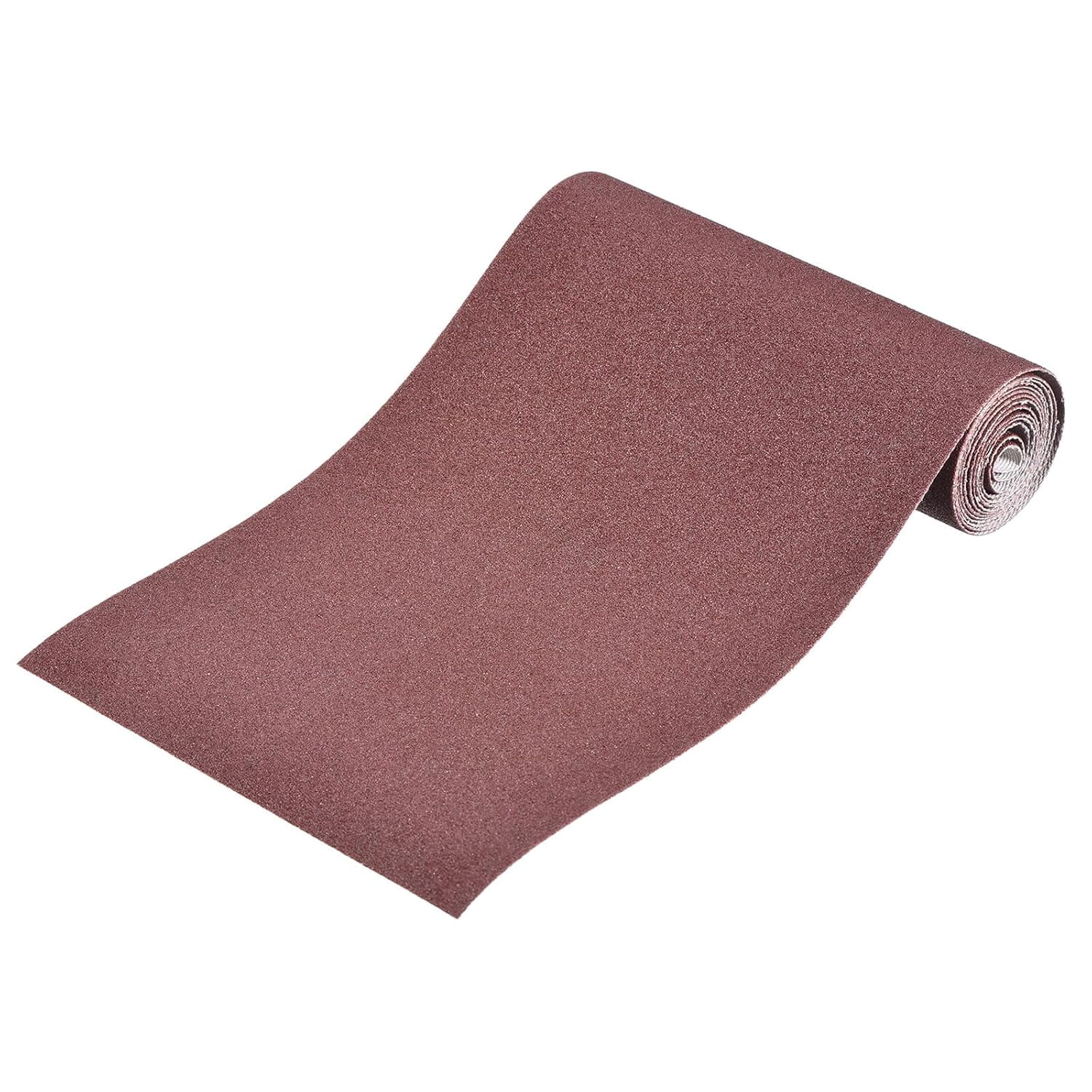 180 Grit Sandpaper Roll, 4 Inch x 3.28 Feet Emery Cloth Roll Alumina ...