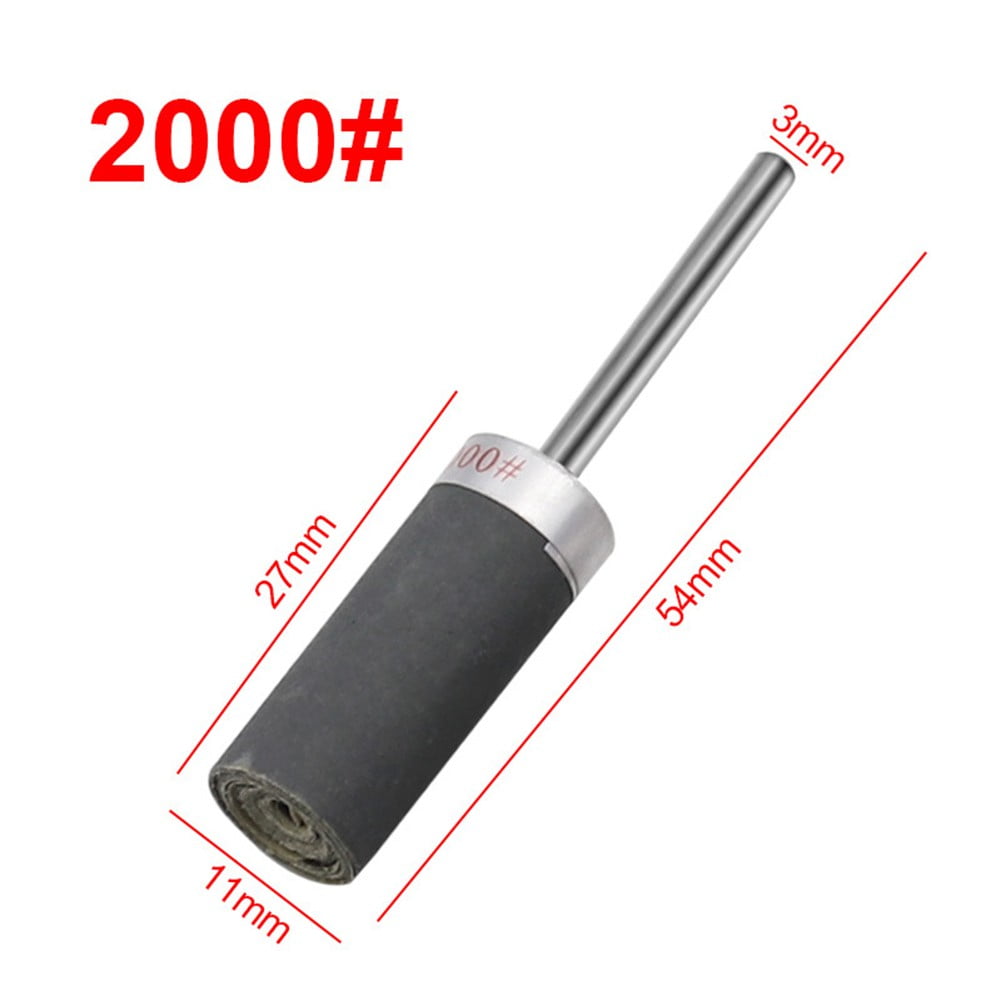 180- Grit Wet Dry Sandpaper Sanding Bar Rod Abrasive Stick for Rotary ...