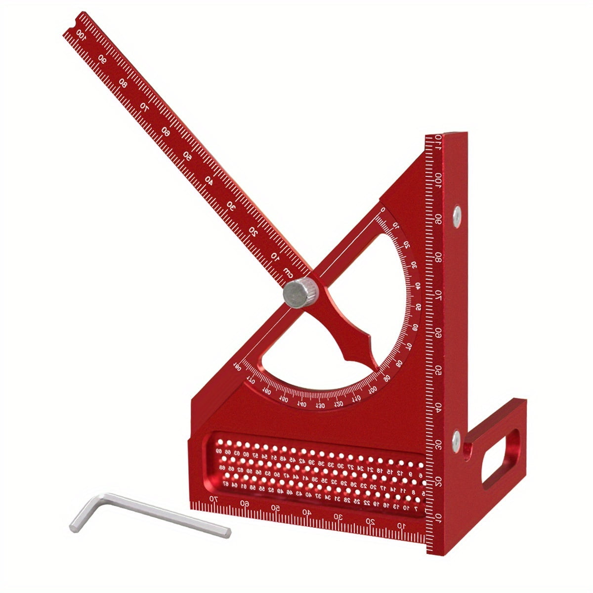 180 ° Metric Adjustable Woodworking Square Protractor In Different ...