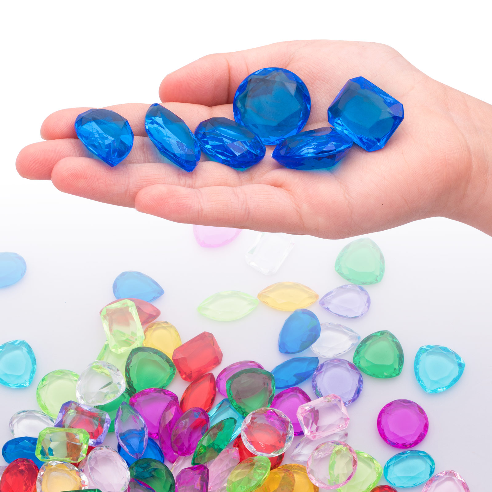 180 PCS 1.1lb(0.5kg) Colorful Acrylic Gems Decoration for Vase Fillers ...