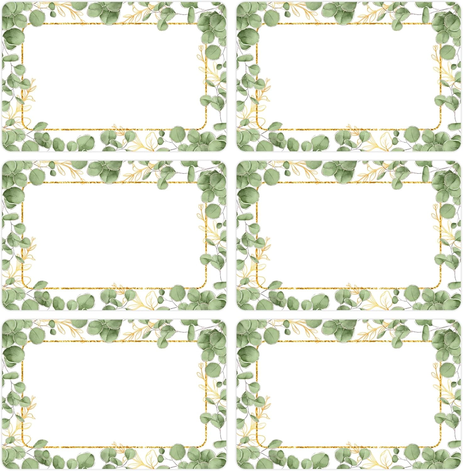 180 PCS Eucalyptus Name Tags Stickers, Self Adhesive Eucalyptus Name ...