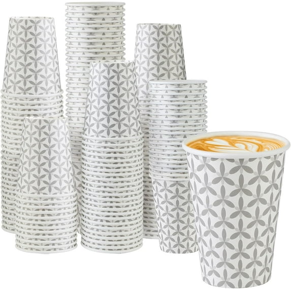 180 Pack 12 oz Coffee Cups, Paper Coffee Cup 12 oz, Disposable Coffee ...