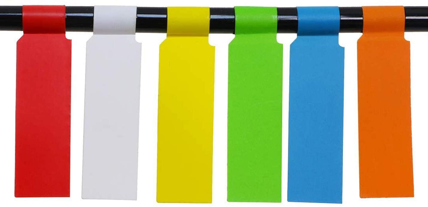 180 Packs Self Adhesive Cable Labels Waterproof Assorted Color Tear ...