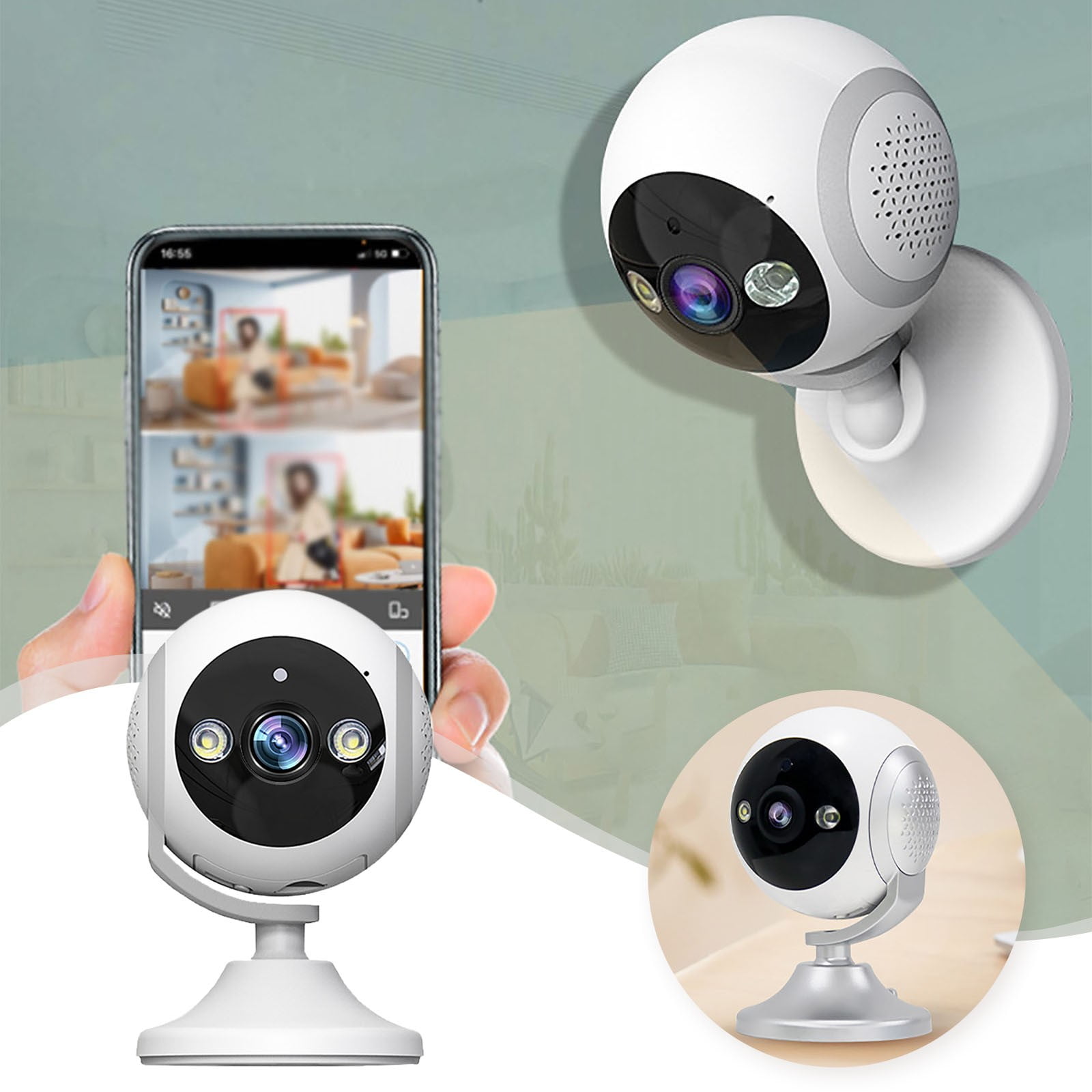 180° Panoramic Gimbal Camera | Indoor Night | Remote WiFi Surveillance ...