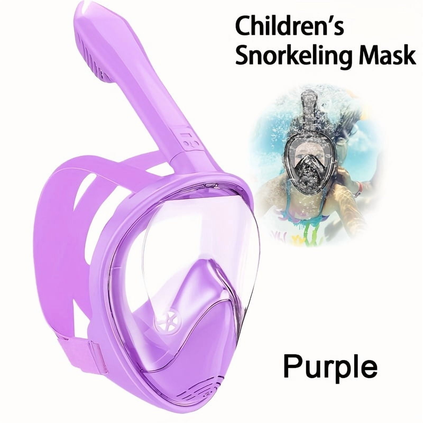 180° Panoramic Snorkel Mask - Leak-Proof Full Face Design, Adjustable ...