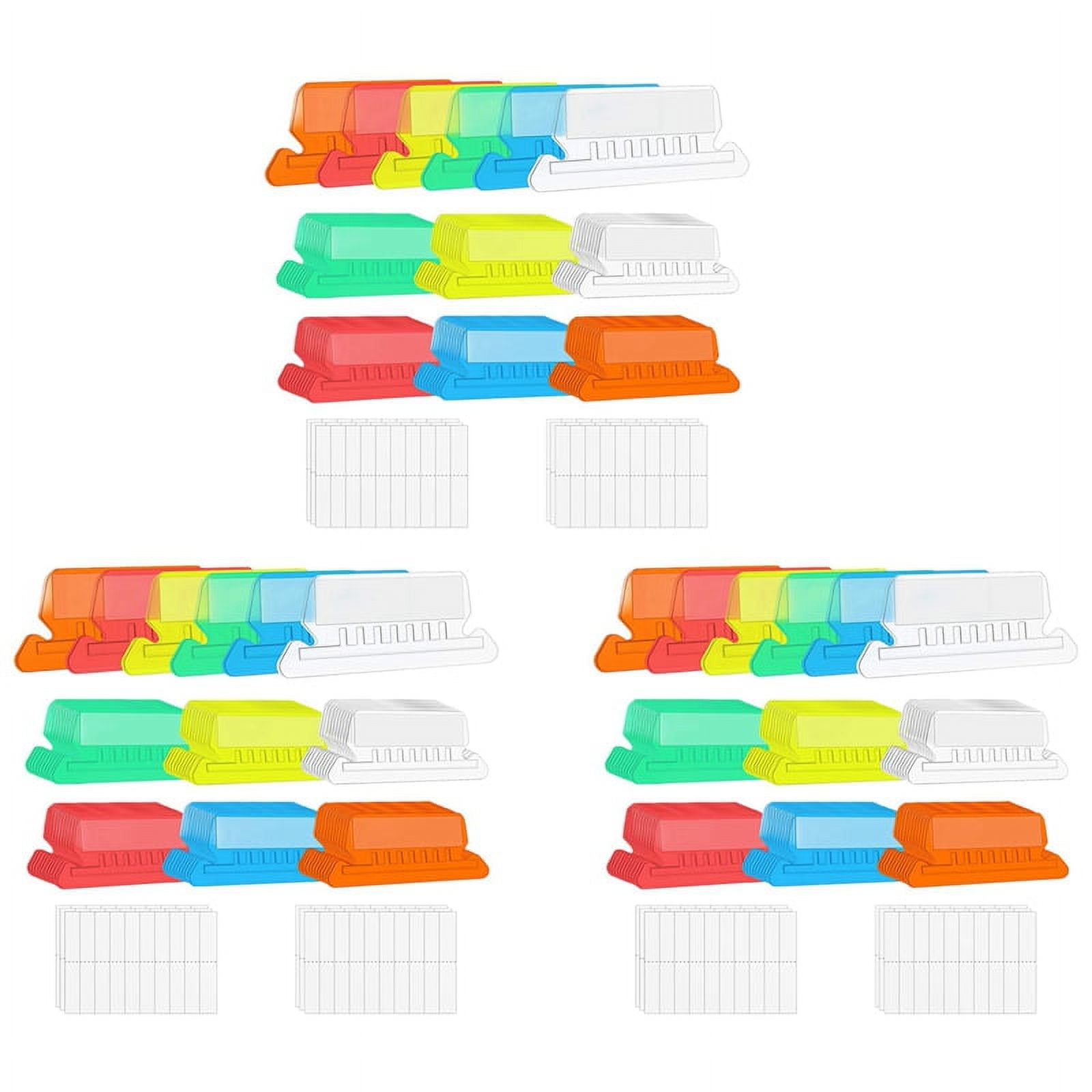180 Pcs 2 Inch Hanging Folder Tabs and 360 Grids Inserts for Quick ...