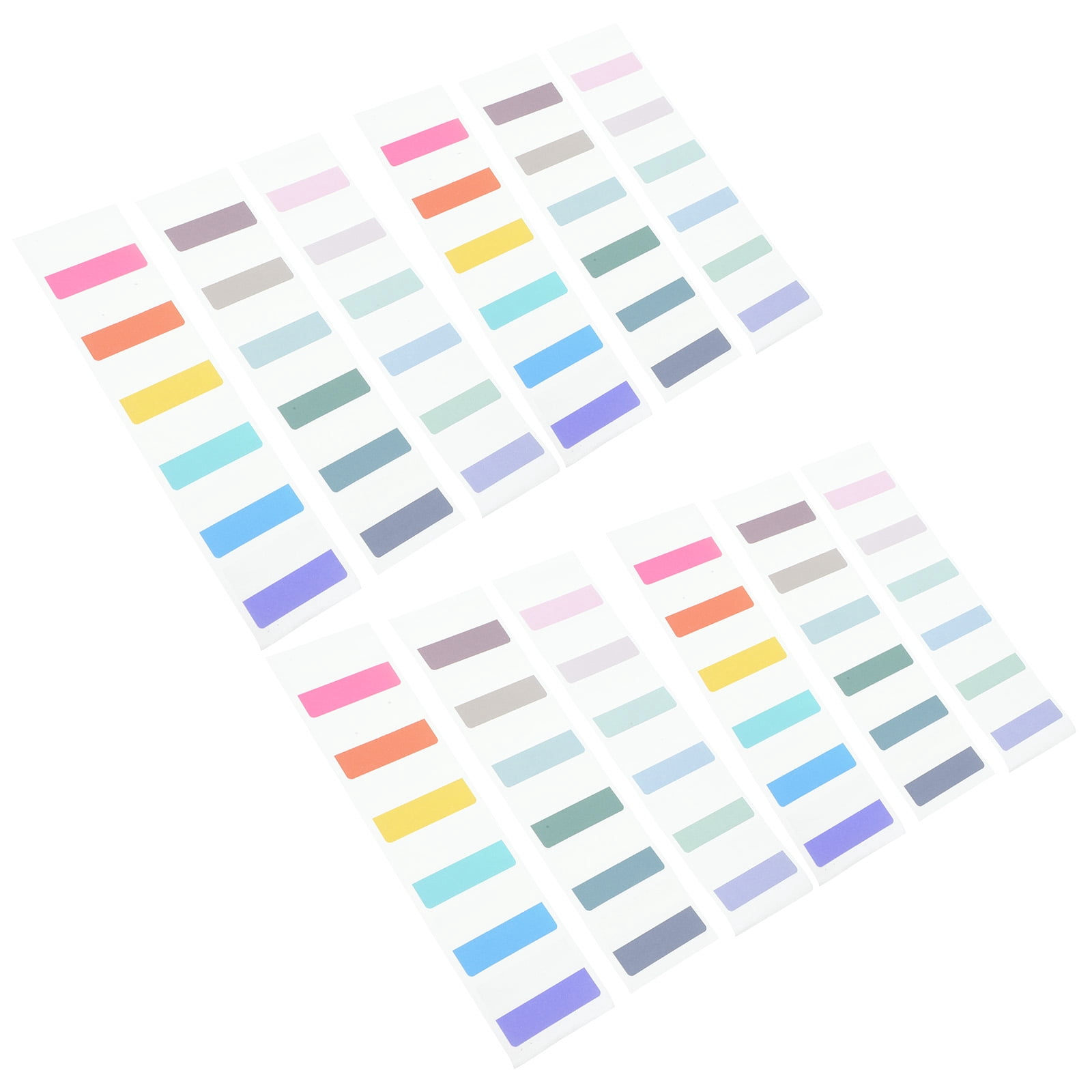 180 Pcs Labels Bookmarker Clear Binder Pastel Tabs Divider Tabs Label ...