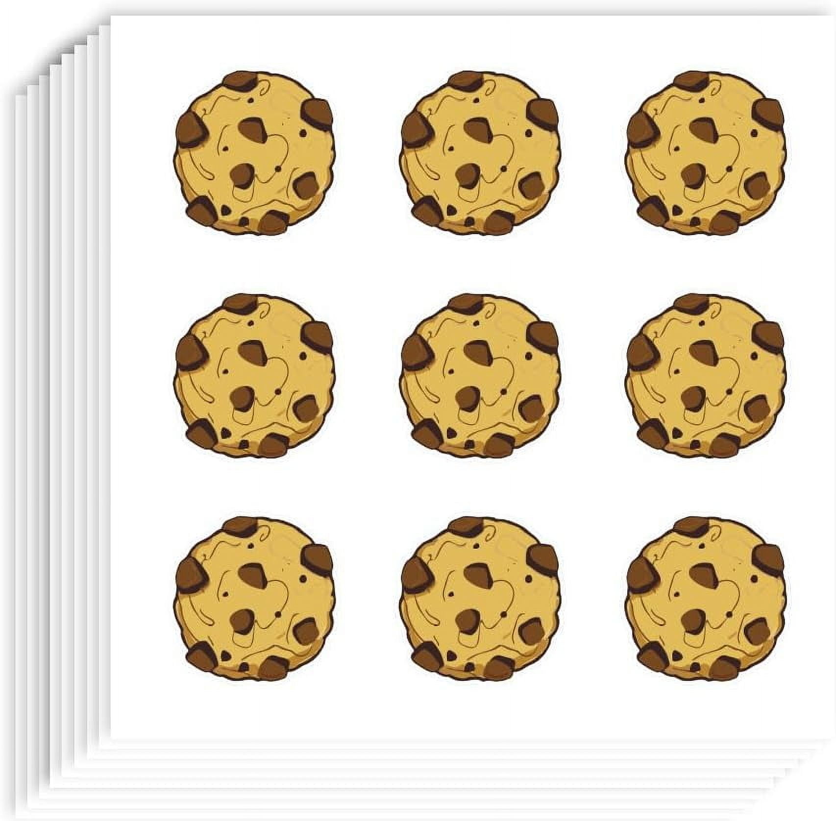 180 Pcs Self-Adhesive Cookie Stickers 0.98 Inch Cookie Scrapbook Paper ...