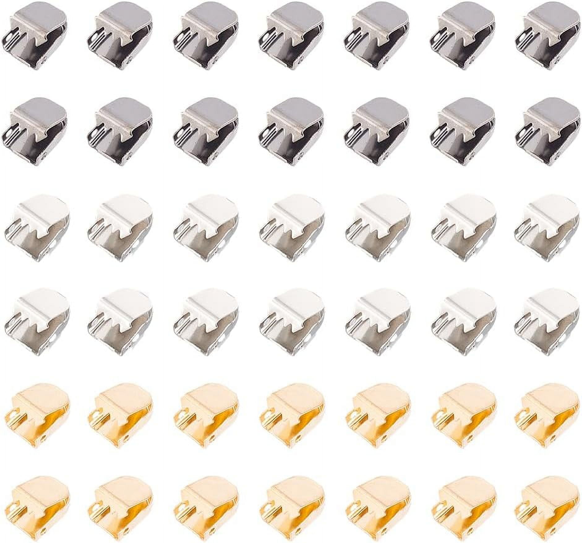 180 Pcs Shoelace End Clip 3 Color Gunmetal/Light Gold/Platinum 202 ...