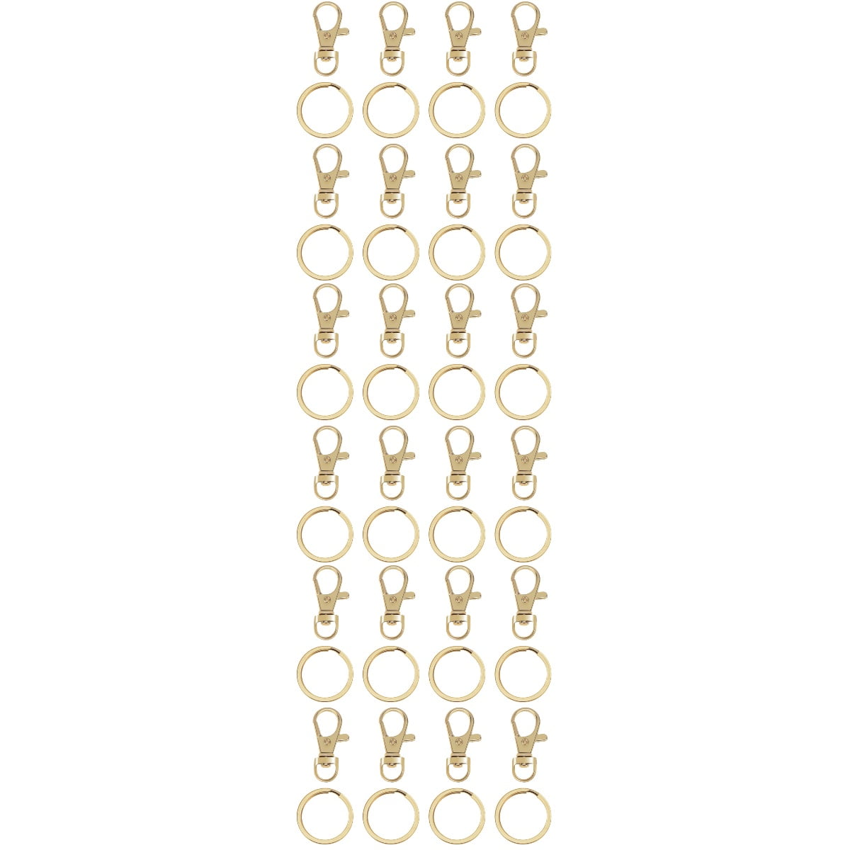 180 Pcs Zinc Alloy Keychain DIY Keyring Bracelet Kit Metal Hook up ...