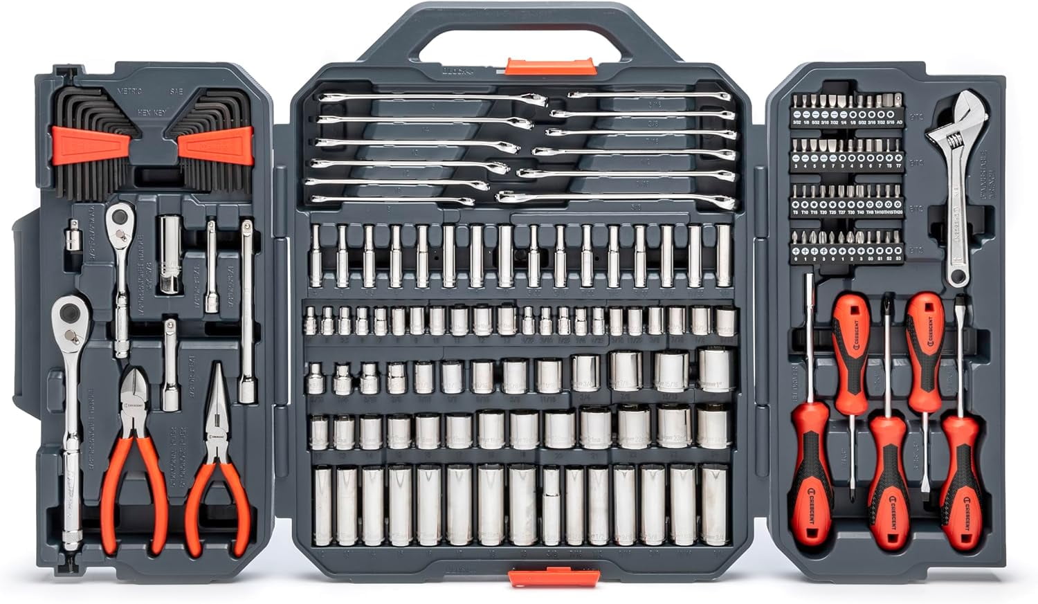 180 Piece fessional Tool Set in Tool Storage Case - CTK180 - Walmart.com