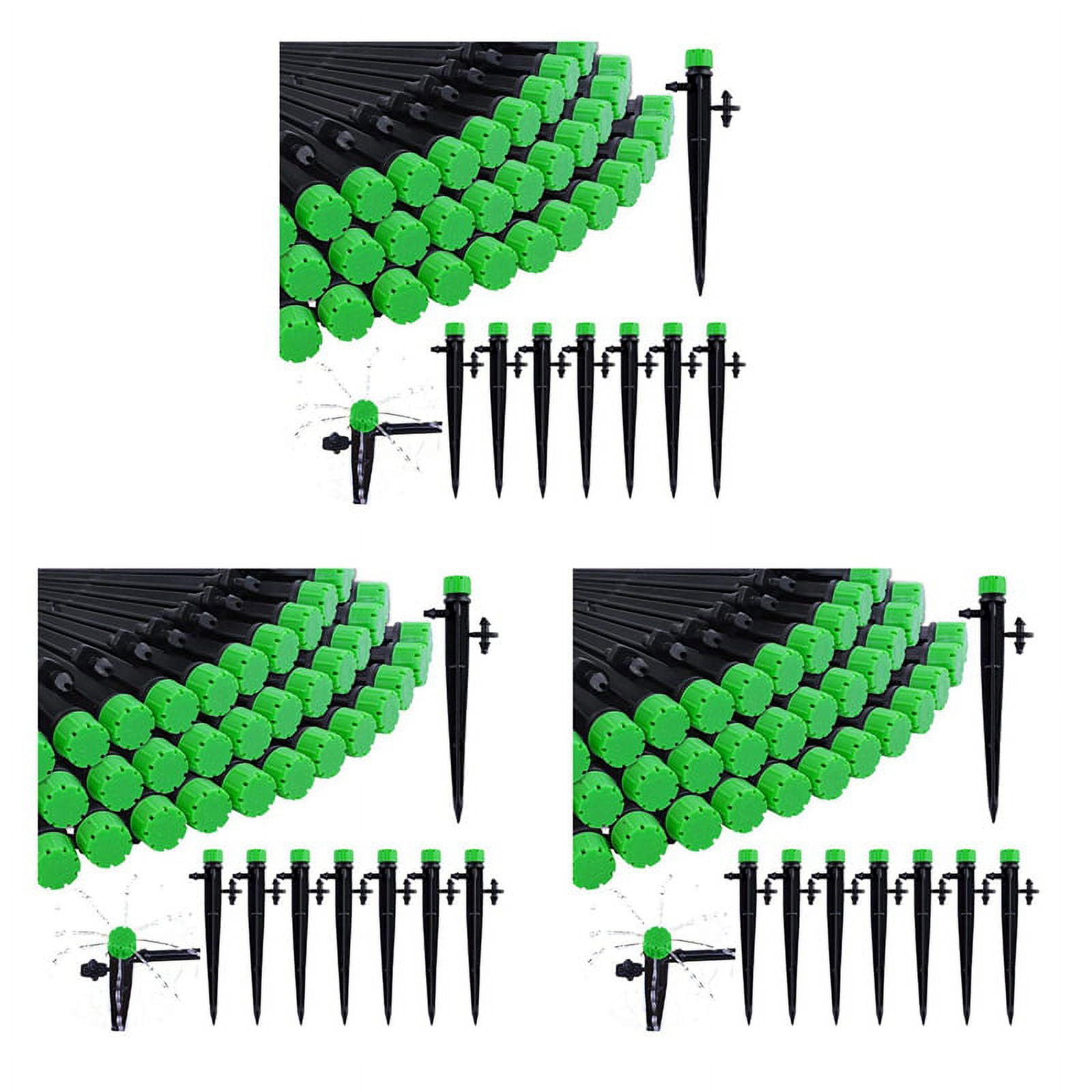 180 Pieces Adjustable Irrigation Drippers with Barbed Connector for 4/7 ...