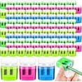180 Pieces Pencil Sharpeners Manual Double Hole Pencil Sharpener for ...