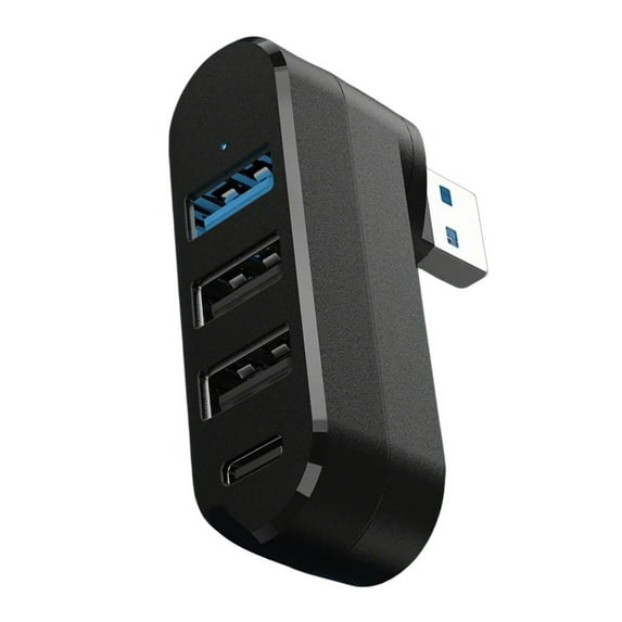 180° Rotatable 4 Port USB3.0 2.0 Hubs USB C High Speed Data Transfer ...