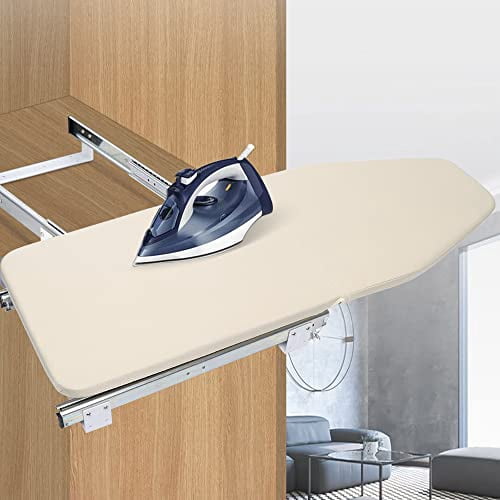 180° Rotation Retractable Ironing Board Closet Pull-Out Stow Away Space ...