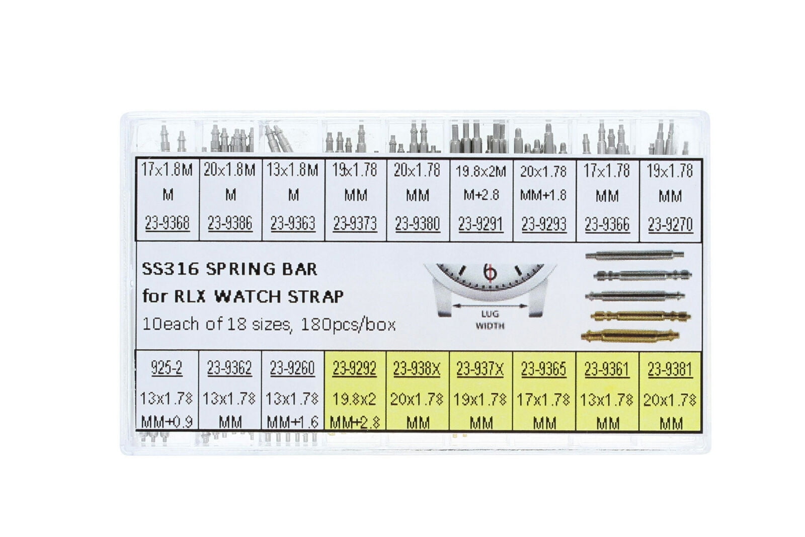 180 SPRING BAR FOR ROLEX DATEJUST SUBMARINER DAYTONA EXPLORER GMT ...