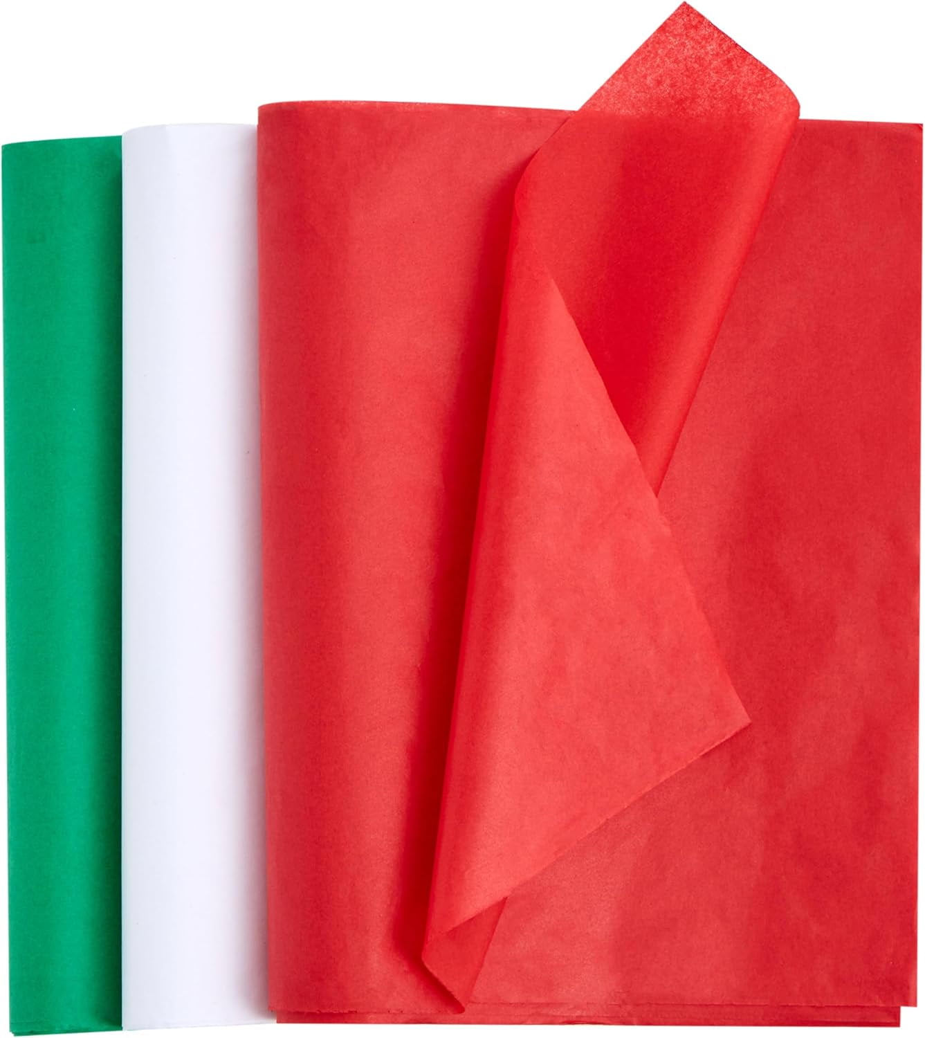 180 Sheets 20" x 20" Christmas Tissue Paper Assortment (Red, Green ...