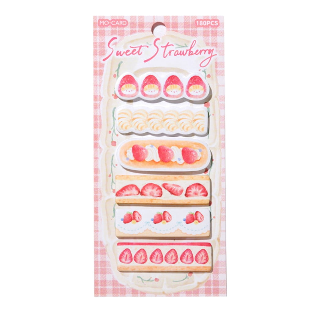 180 Sheets Dessert Themed Labels Sticker Adhesive Note Memo Sheets Book ...