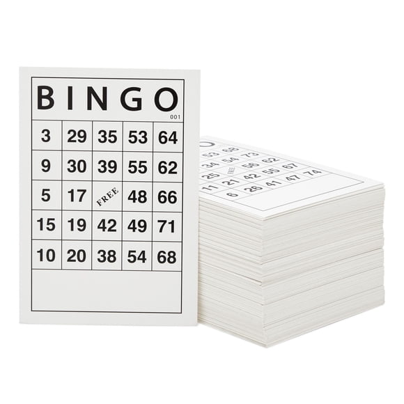 Bingo Game Paper Sheets