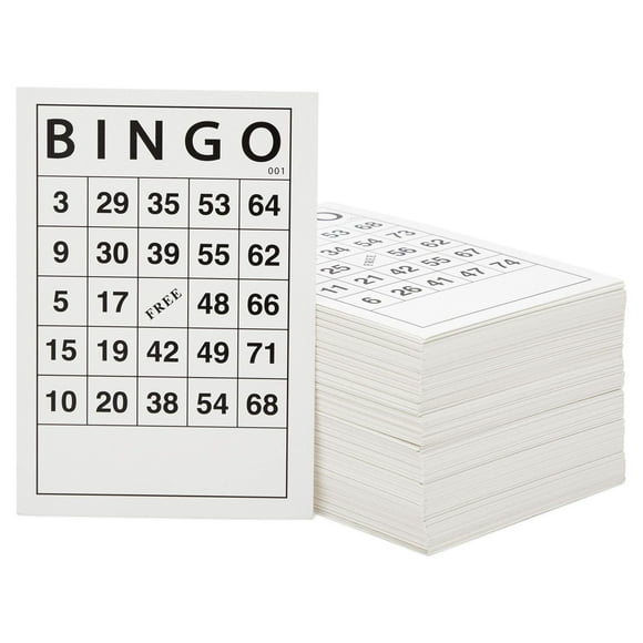 Disposable Bingo Cards