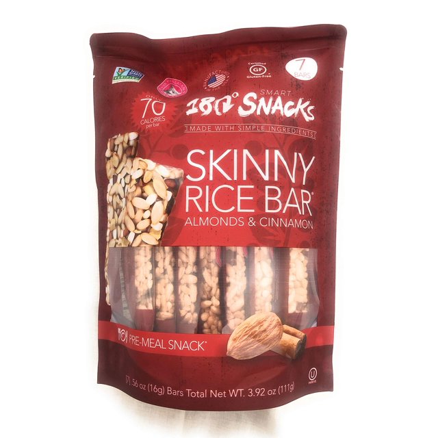 180 Skinny Rice Bar CM31 Almonds & Cinnamon - Walmart.com